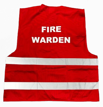 Hi Vis Fire Warden c/w Reflective Tape (Red) HVFWV – Visual Workwear