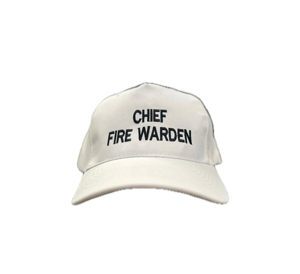 Chief Fire Warden Cap (White) – Visual Workwear