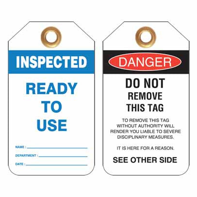 Lockout Tag Code UDT315 - Inspected Ready To Use – Visual Workwear