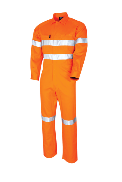 Tru Workwear Hi Vis Lightweight Taped Coverall (Orange) DC1120T1 ...